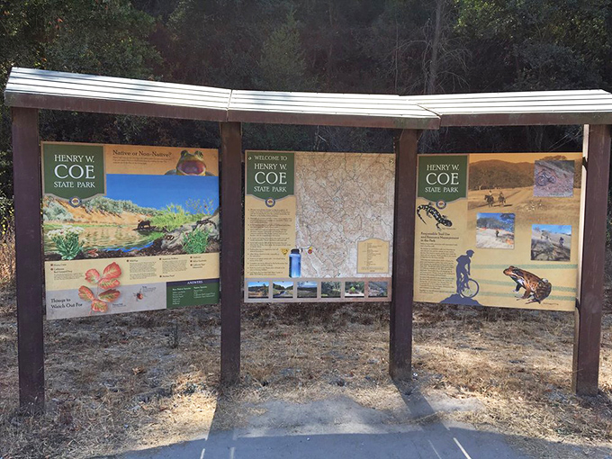 Information boards that promise more than they can deliver – no sign can capture the majesty waiting just beyond the trailhead.