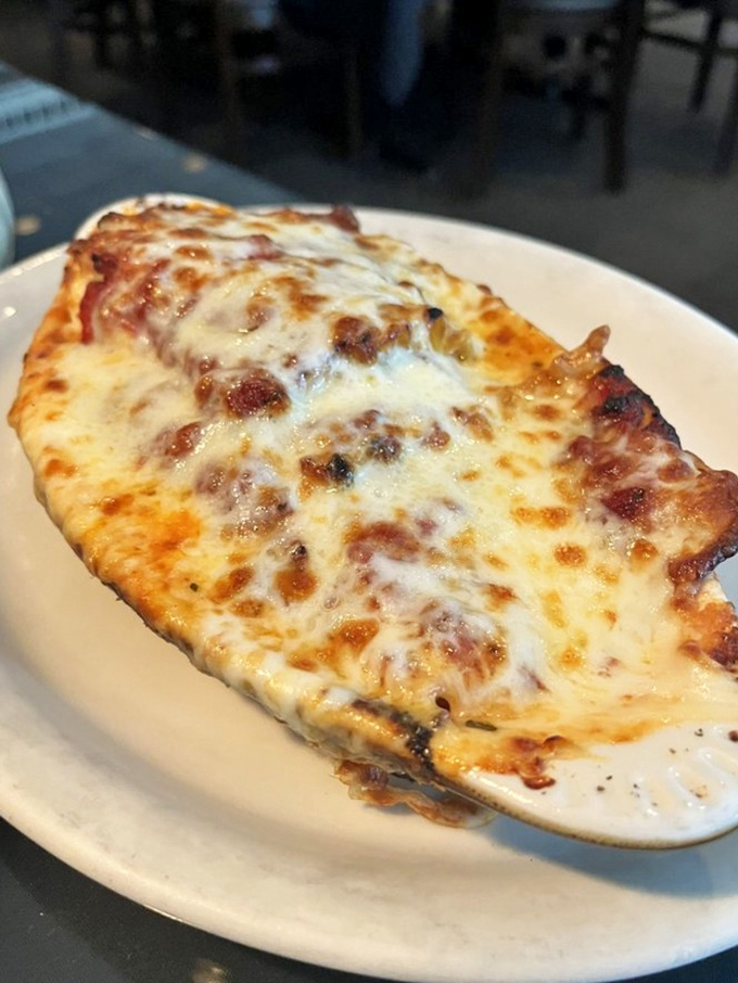 This isn't just lasagna—it's a geological marvel of pasta, cheese, and sauce that makes you understand why Garfield was so obsessed.