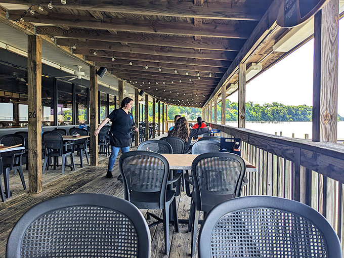 Waterfront dining at its most honest—where the Potomac views complement every bite and the river breeze carries away your worries.