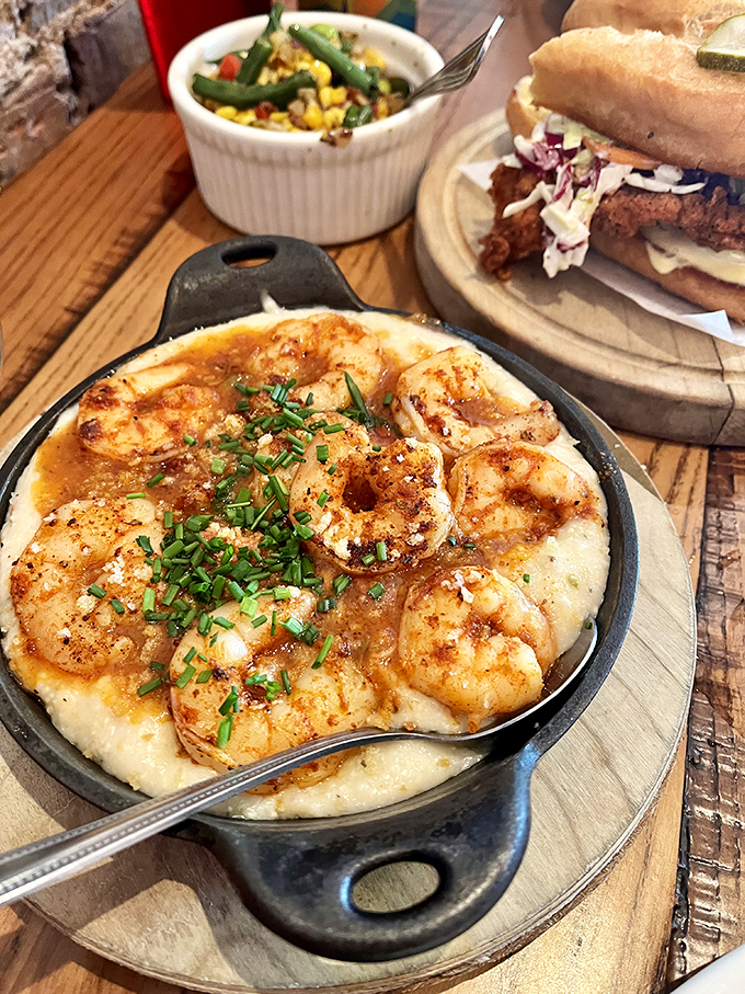 These shrimp and grits aren't just a dish—they're the South's greatest ambassador, convincing Midwesterners one creamy, spicy bite at a time.