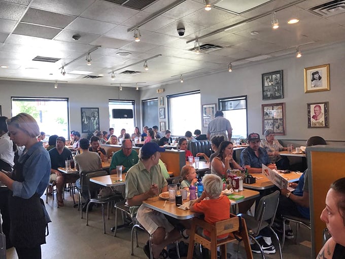 The true heart of any great deli—people gathering to share good food, conversation, and the simple pleasure of being together.