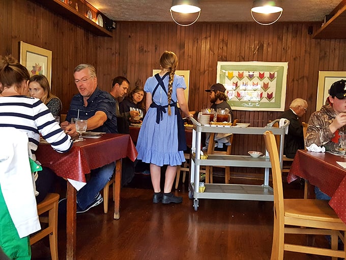 Service with a smile and authentic mountain charm—the staff here doesn't just serve food, they serve tradition with every plate.