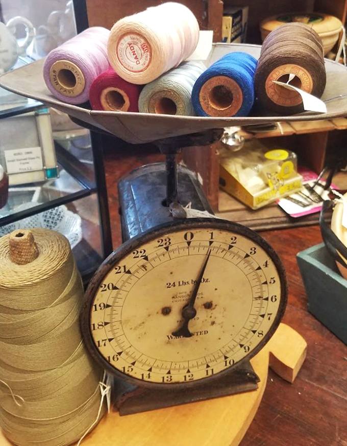 This antique scale once weighed far more than thread—it measured the precise difference between "that'll do" and "perfect" for generations of crafters.
