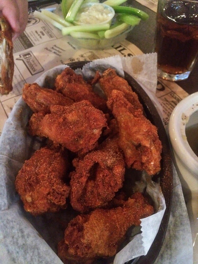 Wings that don't need Buffalo's approval—they've created their own Pennsylvania legend. That crispy coating isn't just breading—it's edible armor for juicy chicken.