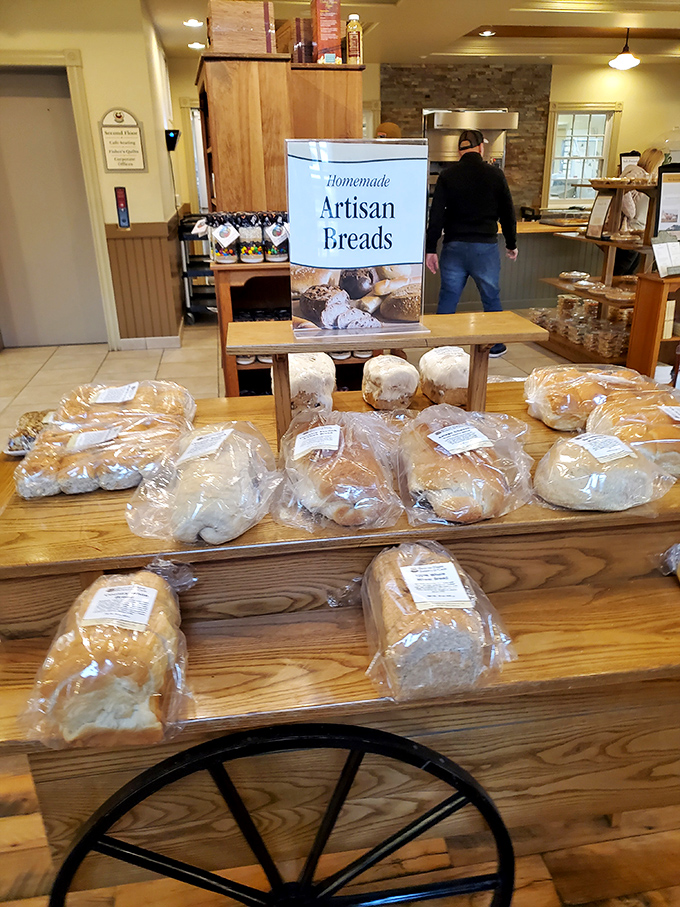Bread that demands respect. These artisan loaves stand at attention, their golden crusts promising that sandwich-making will never be the same in your household.