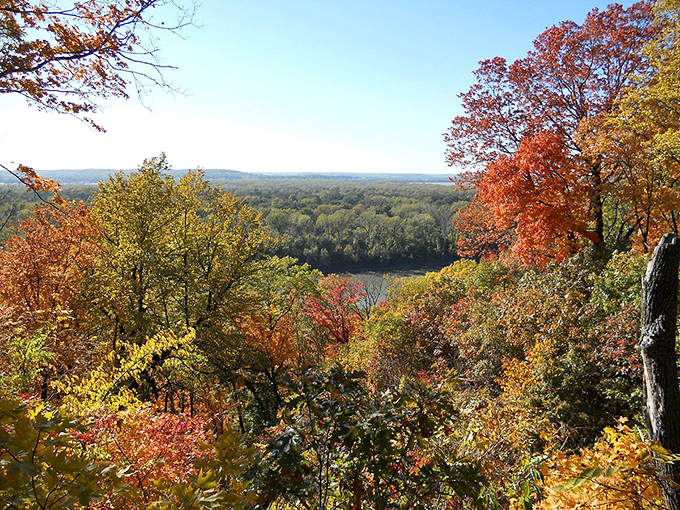 Fall foliage that makes New England look like it needs to try harder. Nature's fireworks display is worth the trip to Weston's scenic overlooks.