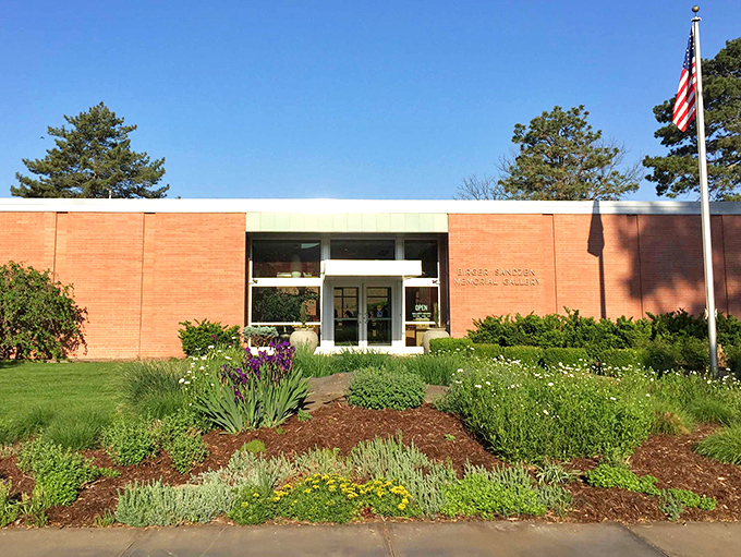 The Birger Sandzén Memorial Gallery's modern lines and thoughtful landscaping create a perfect showcase for the "American Monet's" vibrant works.