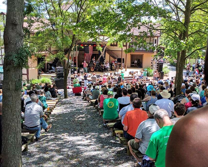 Under shady trees, a summer concert brings together locals and visitors alike, proving Manheim knows how to create community through celebration.