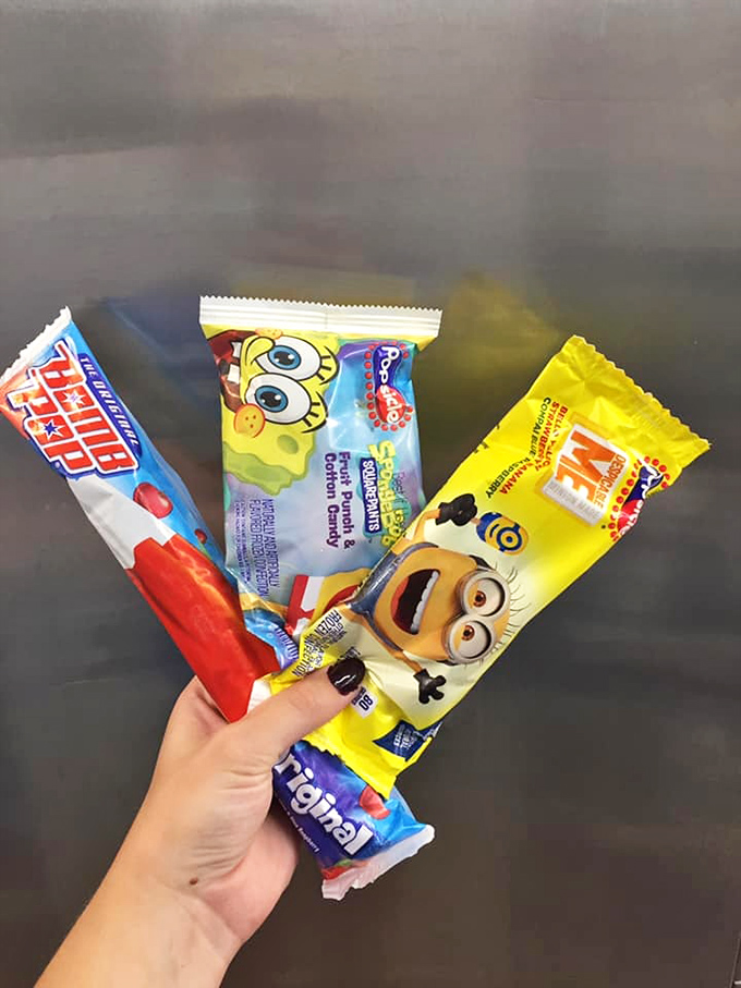 Nostalgia on a stick. These character popsicles prove that we never truly outgrow our childhood joy—we just disguise it as "buying treats for the grandkids."