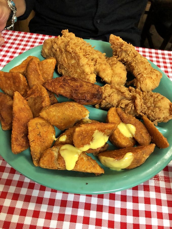 Chicken tenders and potato wedges that put fast food versions to shame—proof that even the simplest dishes soar when made with care and tradition.