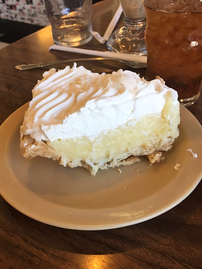 Cream pie that would make your grandma both proud and a little jealous – the kind of dessert that demands you save room no matter how full you are.