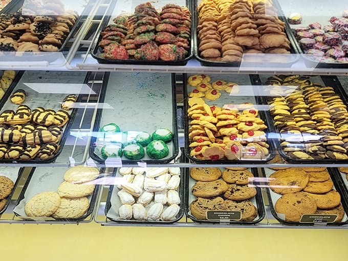 Cookie diplomacy at its finest—chocolate chip, sugar, and everything in between. Resistance is futile, negotiation impossible.