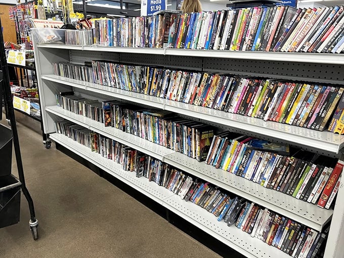 Cinema treasures await new home theaters. From forgotten classics to guilty pleasures, these shelves hold thousands of hours of entertainment for rainy Wisconsin weekends.