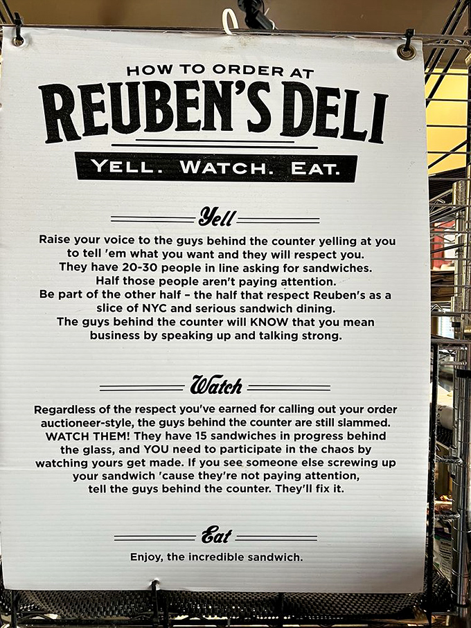 The "How to Order" sign isn't just instructions—it's an initiation into the beautiful chaos of authentic deli culture.