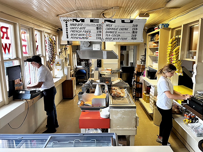 The kitchen – a well-choreographed dance of efficiency where loose meat sandwiches are born and comfort food dreams come true.