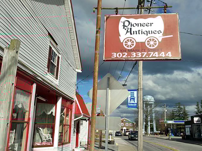 Pioneer Antiques invites curious browsers to discover pieces with stories to tell, perfect for those who understand that some things get better with age, like good cheese or us.