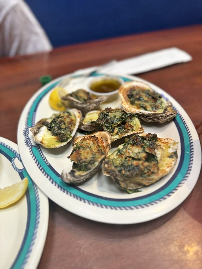 Oysters Rockefeller so decadently delicious, they might be the reason the wealthy actually got wealthy in the first place.