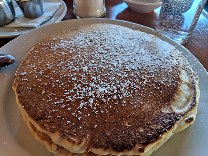 This pancake isn't just breakfast, it's an edible security blanket – comforting, familiar, and exactly what you need on a rainy Oregon morning.