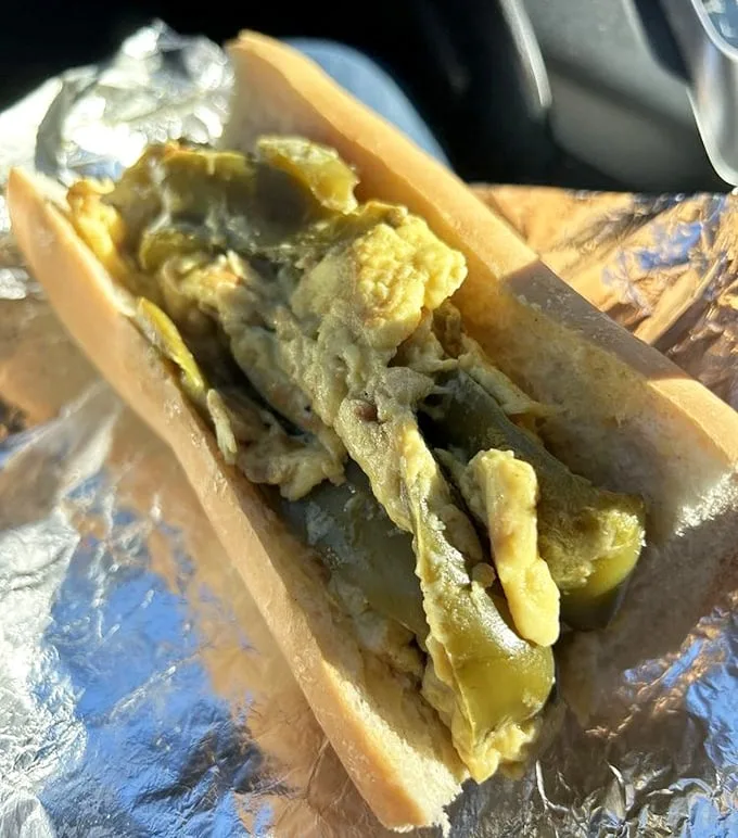 The humble pepper and egg sandwich—working-class hero of the lunch menu and proof that simplicity, done right, is culinary genius.