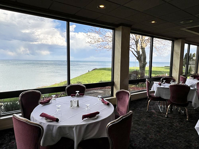 Lake Michigan provides nature's perfect backdrop for your meal—these window seats offer million-dollar views that no trendy urban restaurant could possibly match.