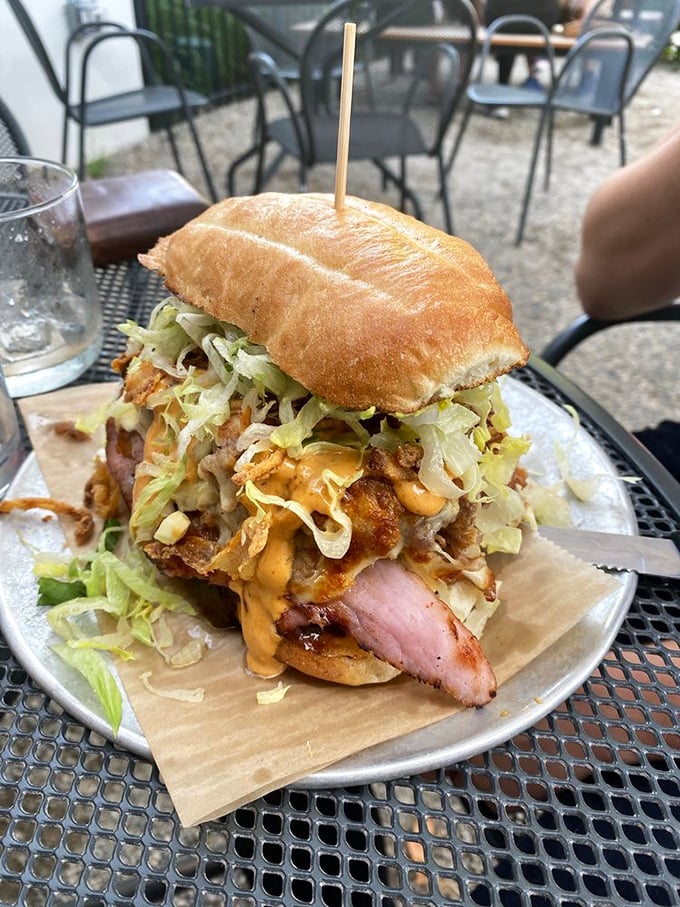 The torta that ate Grand Rapids – a sandwich so gloriously overstuffed it requires strategic planning, napkins, and possibly a nap afterward.