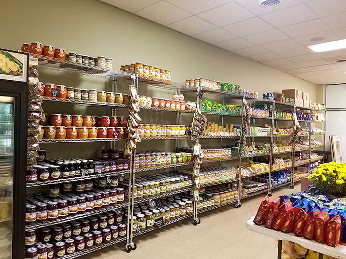 Shelves lined with imported goods—each jar and package a portal to Poland. This isn't grocery shopping; it's international travel without the passport check.