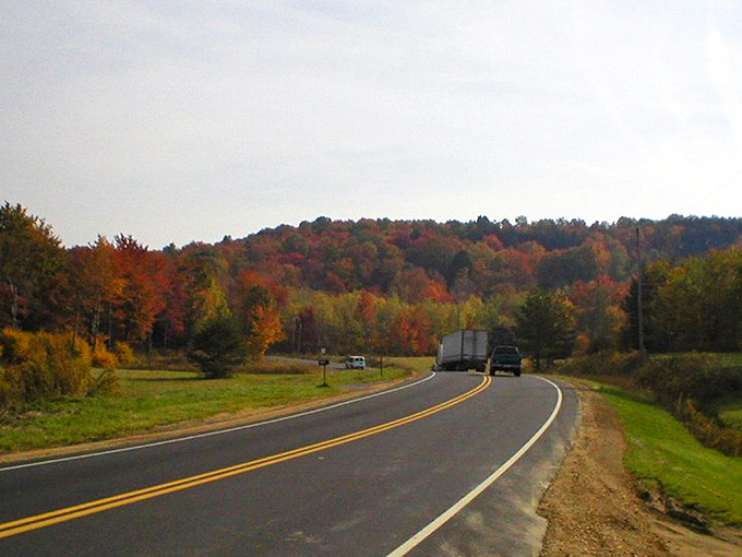 The winding roads through Fayette County's autumn landscape could convert even the most dedicated city dweller. Nature's version of a welcome mat.