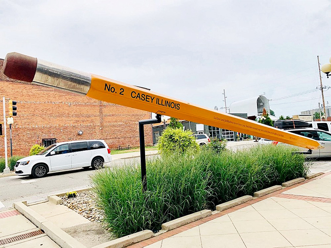 Number 2 pencils get a number 1 upgrade in Casey. This colossal writing implement would require a classroom of giants to use properly.