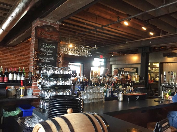 Where spirits meet history – this rustic bar area serves up craft cocktails with a side of Pennsylvania industrial charm.
