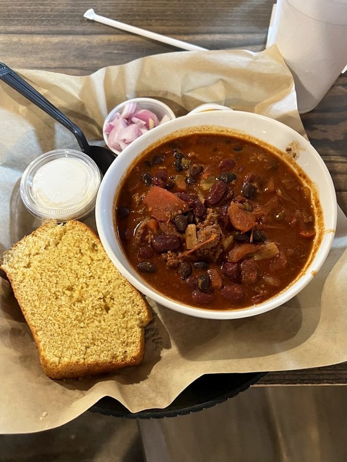 This isn't just chili—it's a spicy, hearty hug in a bowl that makes you want to adopt the recipe (and possibly the chef).