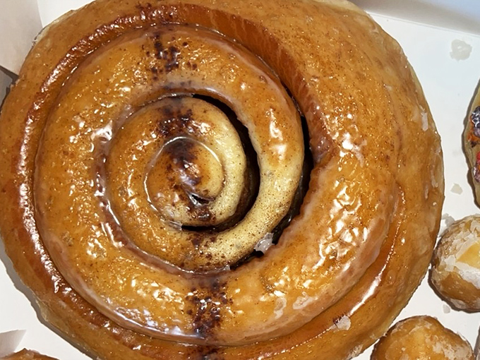 The cinnamon roll – a spiral of breakfast perfection that hypnotizes you with its glistening glaze and promises of cinnamon-spiced bliss.
