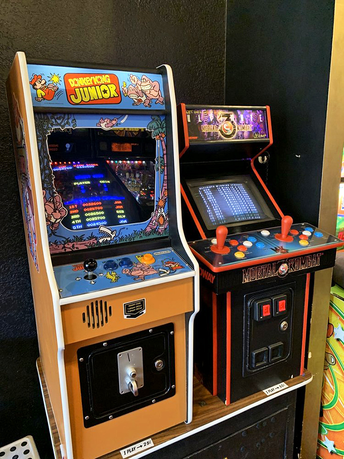 Donkey Kong Junior and Mortal Kombat—the yin and yang of arcade gaming. One's for the kids, one's for the kid who's seen things.
