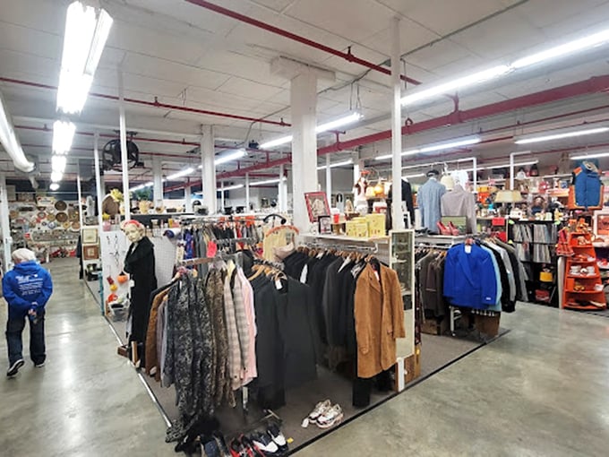 The vintage clothing section offers fashion time travel – where yesterday's styles hang patiently, waiting for tomorrow's trendsetters to discover them.