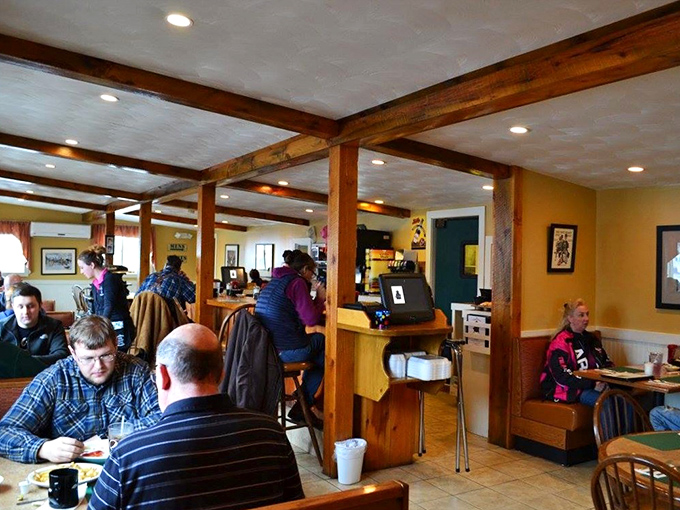 Where locals gather to solve the world's problems over coffee—or at least debate the merits of maple syrup versus pancake syrup.