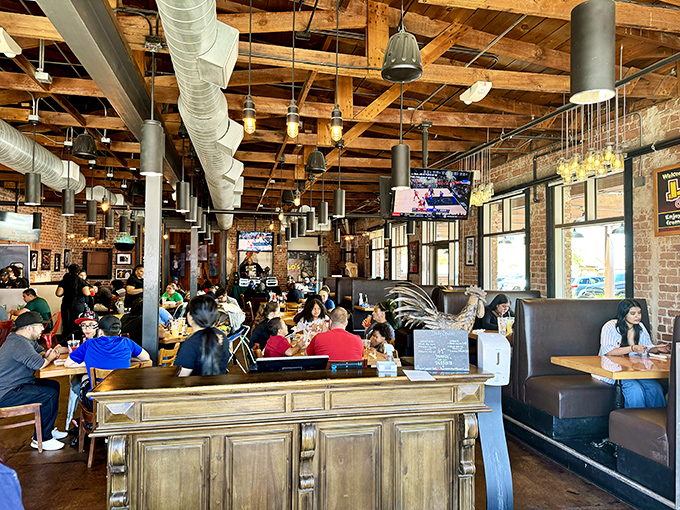 The packed dining room tells you everything you need to know—when locals willingly wait for a table, you've found the real deal in a city full of options.