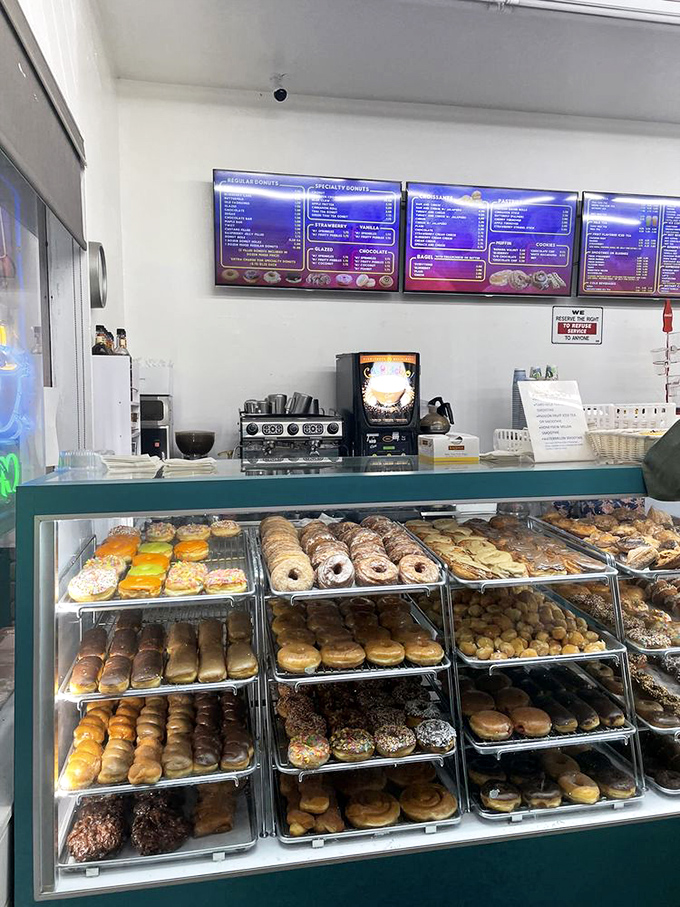 The display case at Seaside isn't just showing pastries; it's exhibiting edible art that belongs in both museums and breakfast tables.