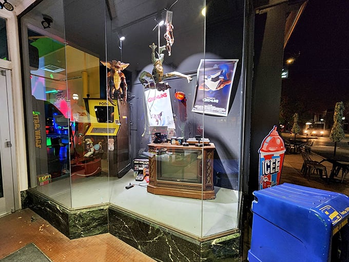 The storefront display case: a museum-worthy collection of gaming history that stops sidewalk passersby in their tracks, luring them into the neon wonderland within.
