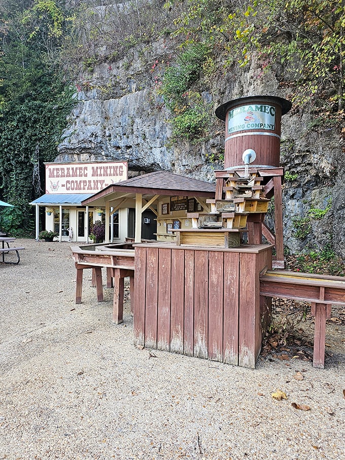 This old-timey mining sluice lets visitors try their hand at striking it rich. The real treasure? Family memories that don't require Wi-Fi to create.