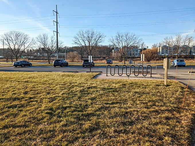 Parking spaces that promise adventure just steps away. Your car waits patiently while you explore, knowing you'll return with slightly muddier shoes.