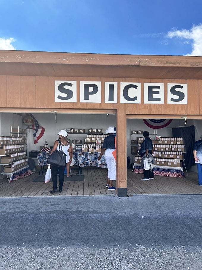 The spice stall – where aromatherapy meets cooking inspiration. One deep breath here will have you planning meals you never knew you wanted to make.