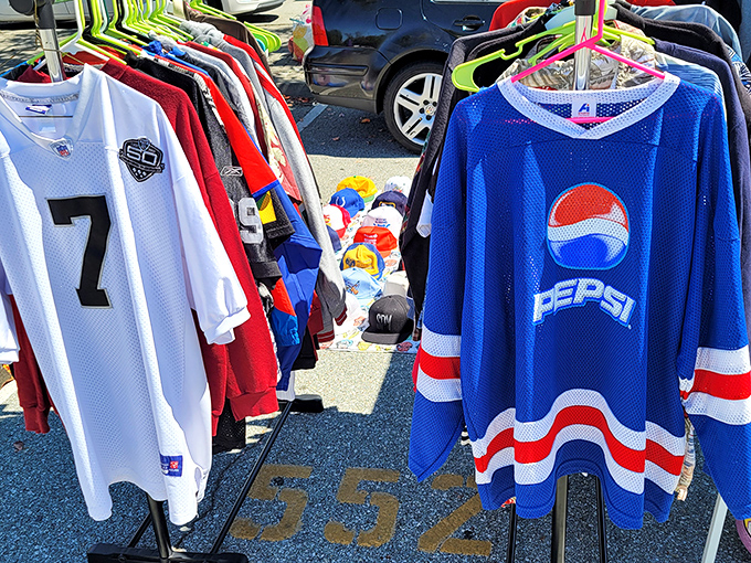 Sports memorabilia that spans generations—from Michael Jordan's era to today's stars. That Pepsi hockey jersey is the conversation starter your closet needs.