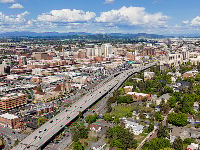 From above, Spokane reveals its perfect balance—urban amenities surrounded by accessible nature, all at a price point that lets you actually enjoy your retirement years.