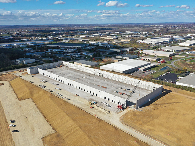 The industrial side of paradise. Even Fairfield's commercial development maintains that distinctly Midwestern sense of orderly progress and practical ambition.