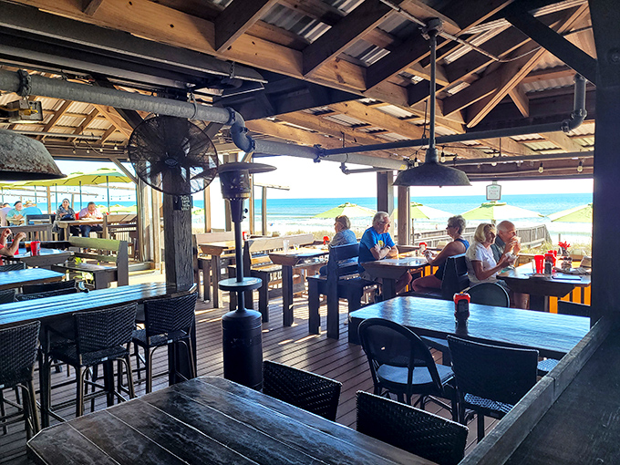 Al fresco dining with that million-dollar view—where every table feels like the best seat in the house and the Gulf becomes your dining companion.
