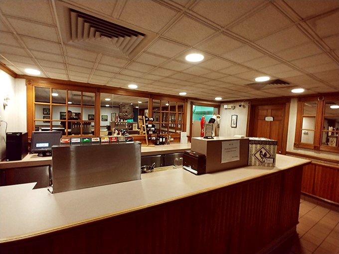 No-nonsense efficiency at the counter—they're not here for theatrics, just to connect you with legendary chicken as quickly as possible.