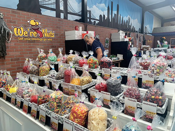 Sweet tooth paradise! This candy wonderland offers a geography lesson in sugar—from chocolate mountains to gummy valleys and everything in between.