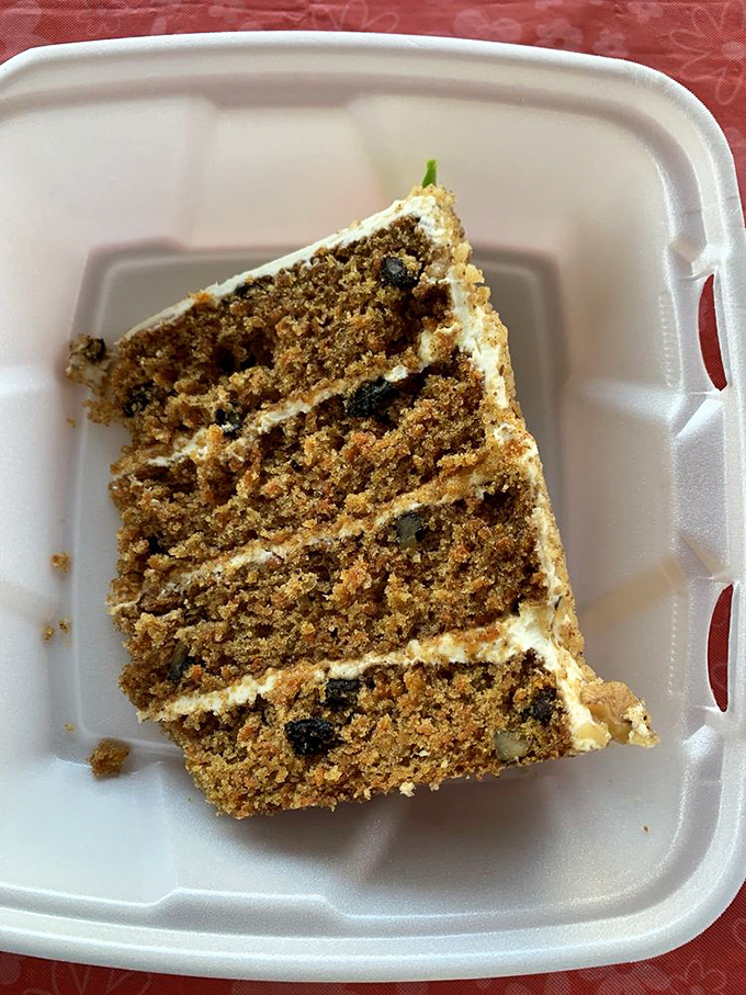 Carrot cake that makes you question why anyone bothers with birthday cake. Those layers of spiced perfection and cream cheese frosting deserve their own celebration.