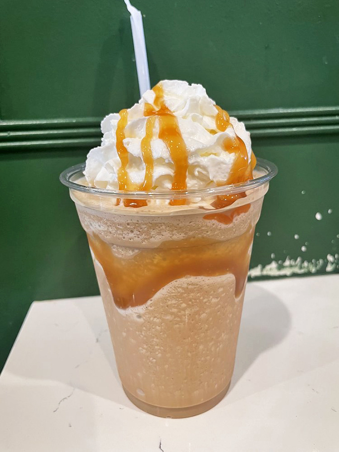 This isn't just a coffee drink – it's liquid sunshine topped with whipped cream and caramel. Miami's sweet answer to afternoon slumps.