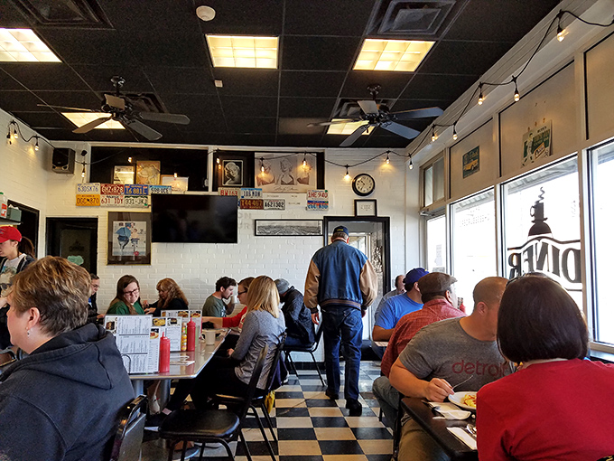 The breakfast crowd—a cross-section of Kansas City itself. Morning conversations and coffee refills creating the perfect soundtrack to start the day.