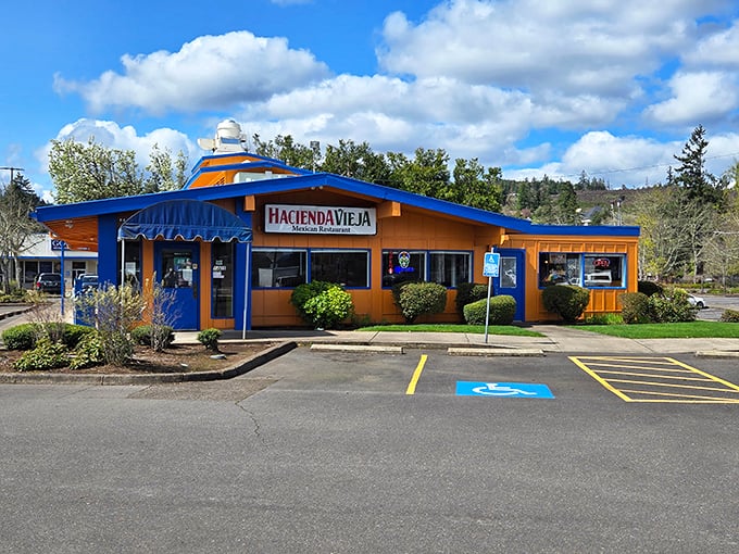 Hacienda Vieja's vibrant colors promise authentic Mexican flavors that somehow taste even better in this quintessential Oregon town.